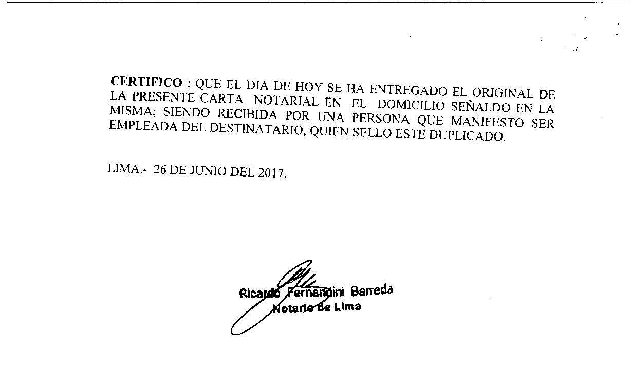 Sello Notarial En Carta